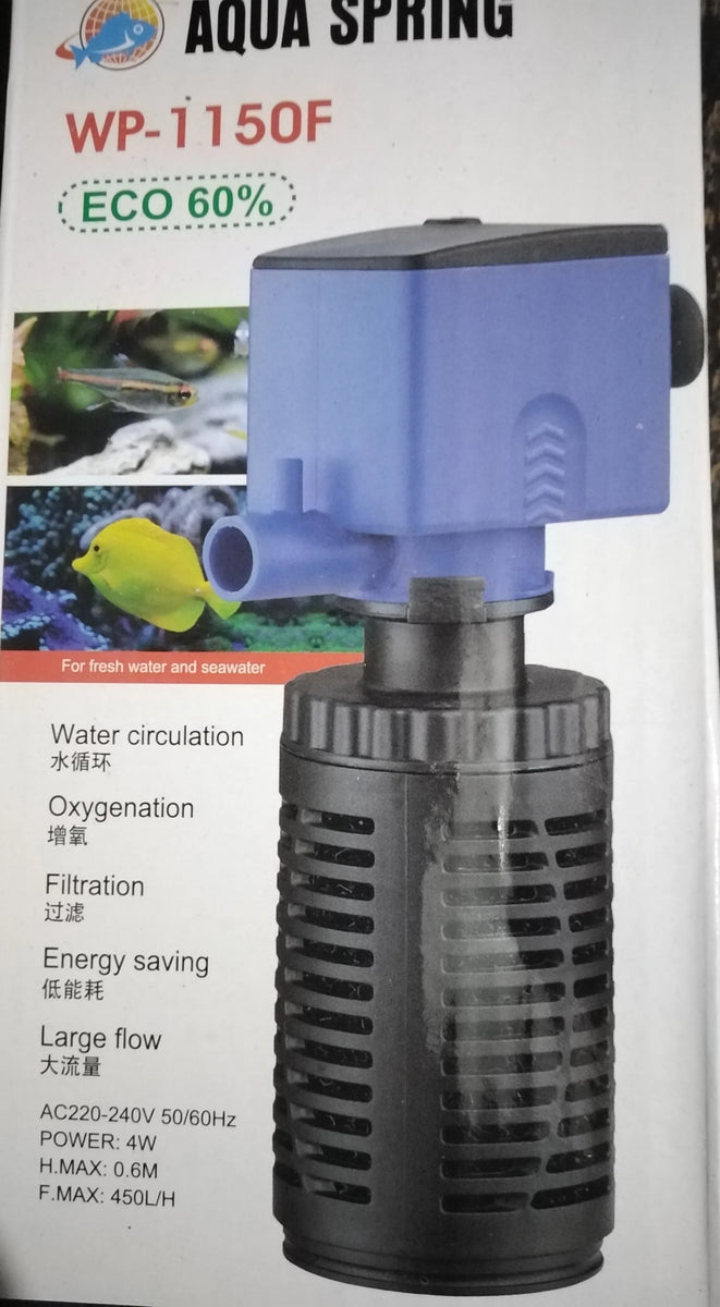 AQUA SPRING WP-1150F Internal Submersible Filter 6W – AQUA LINK