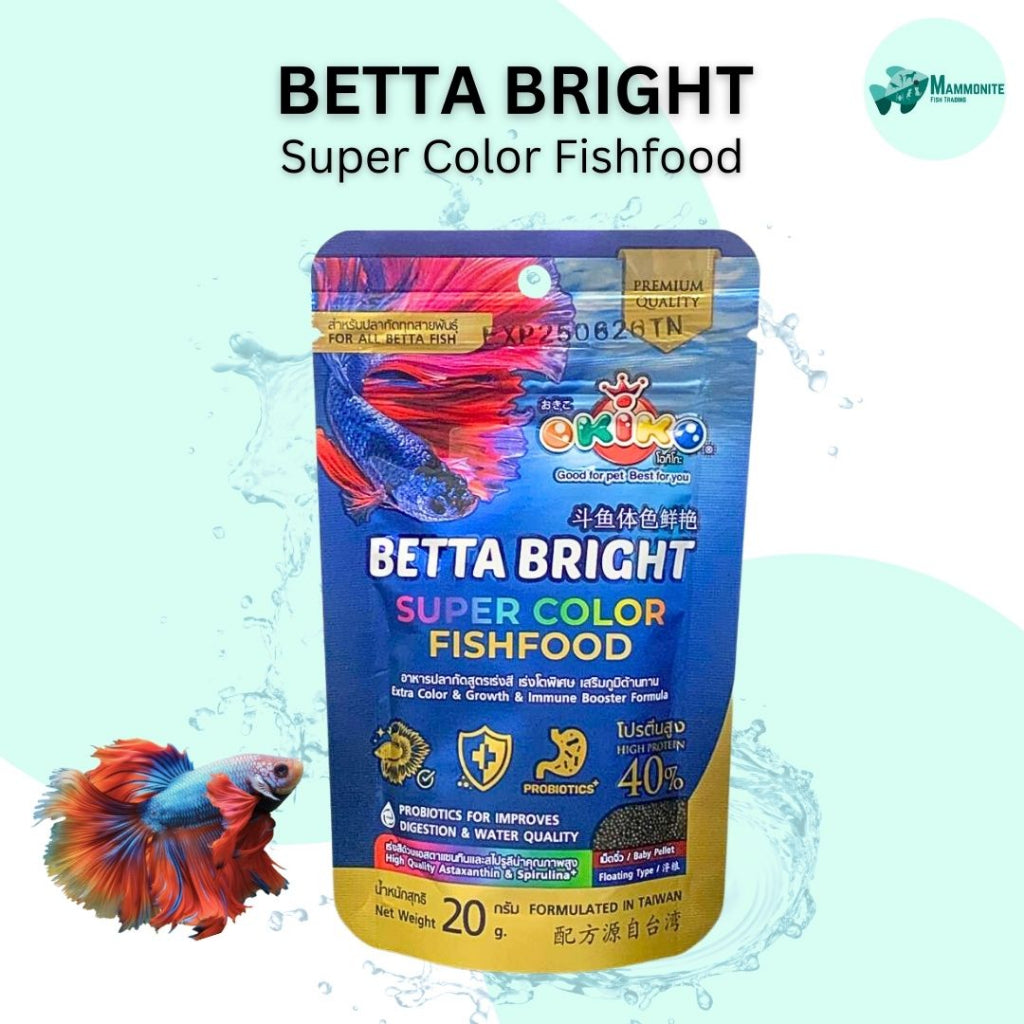 OKIKO Betta Bright Super Color Fish Food 20g – AQUA LINK